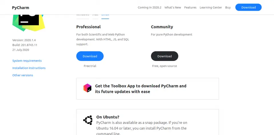 How to Install PyCharm on Ubuntu 20.04 - ImagineLinux