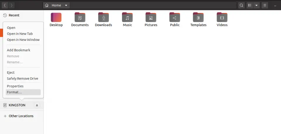 How to Format a USB drive in Ubuntu - ImagineLinux