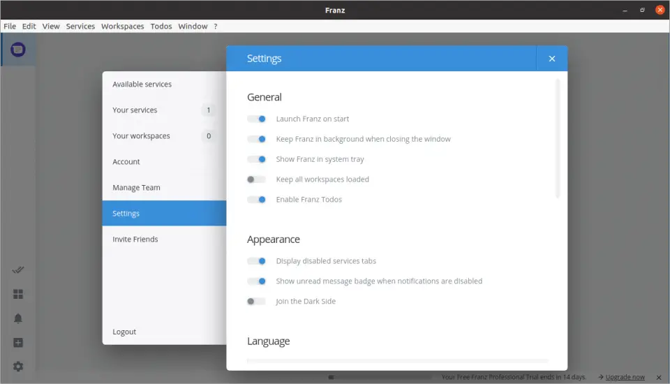 How to Install Franz Messaging App on Ubuntu 20.04 Linux - ImagineLinux