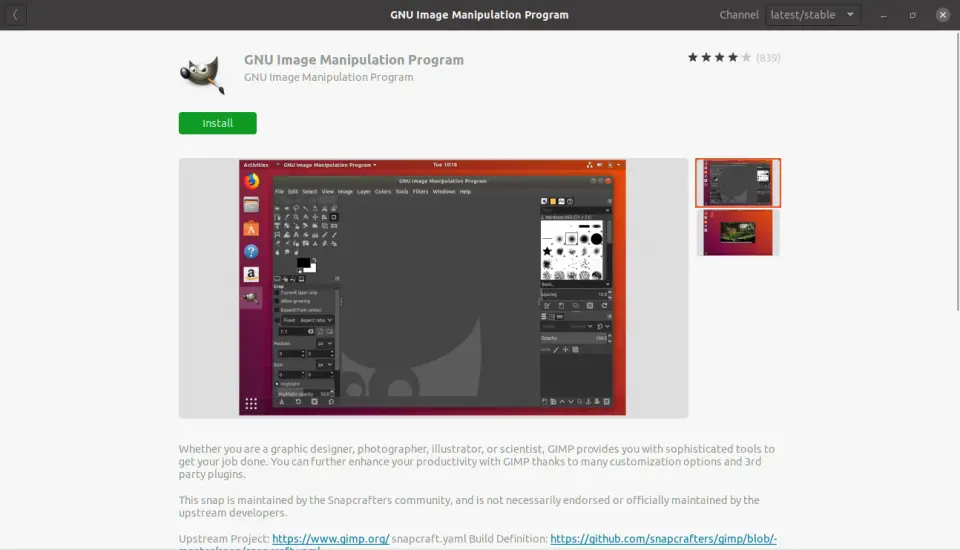 How to Install GIMP on Ubuntu 20.04 - ImagineLinux