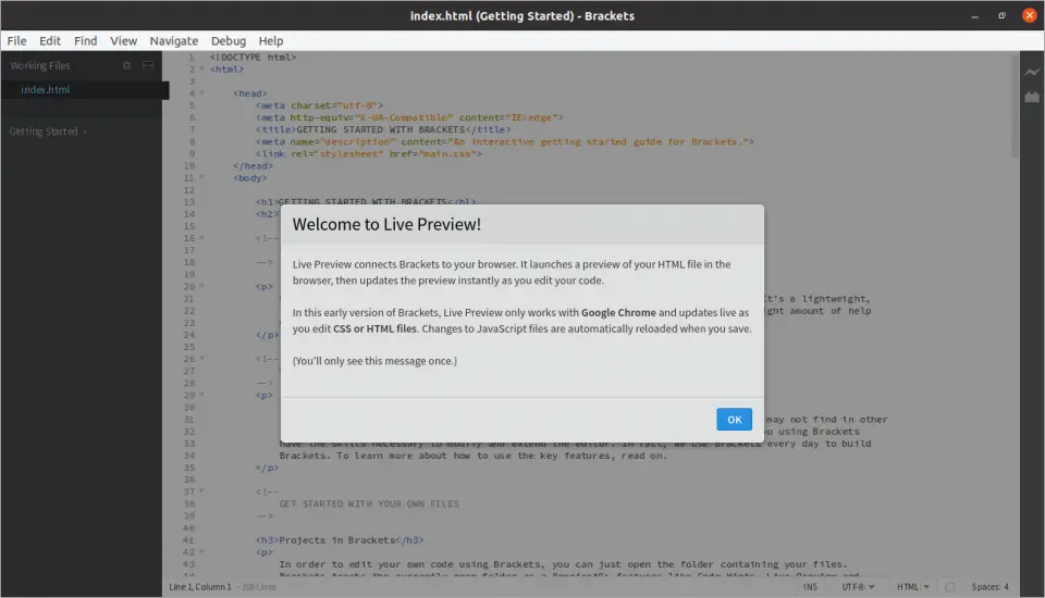 How To Install Brackets Text Editor On Ubuntu 20 04 Imaginelinux