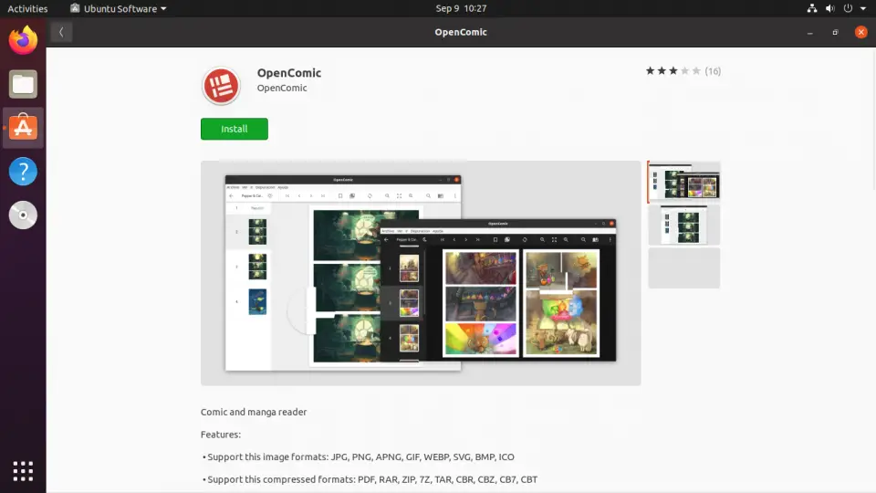 Read your comics with OpenComic on Ubuntu 20.04 - ImagineLinux