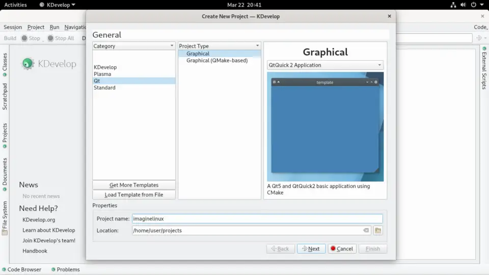 Learn to install KDevelop - the Plasma IDE - on Linux - ImagineLinux